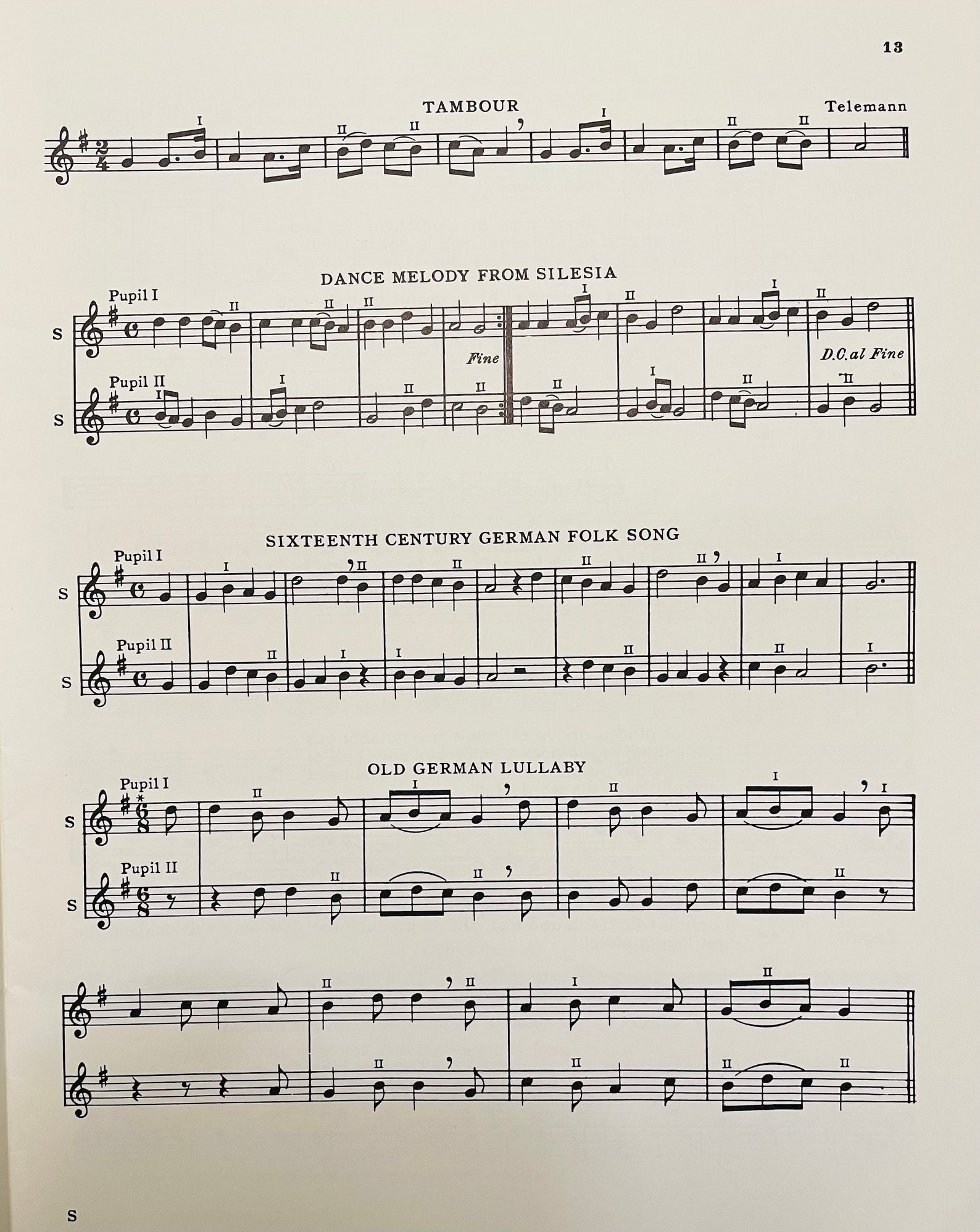 Enjoy Your Recorder Book I for C-soprano or C-tenor Recorder the Trapp ...