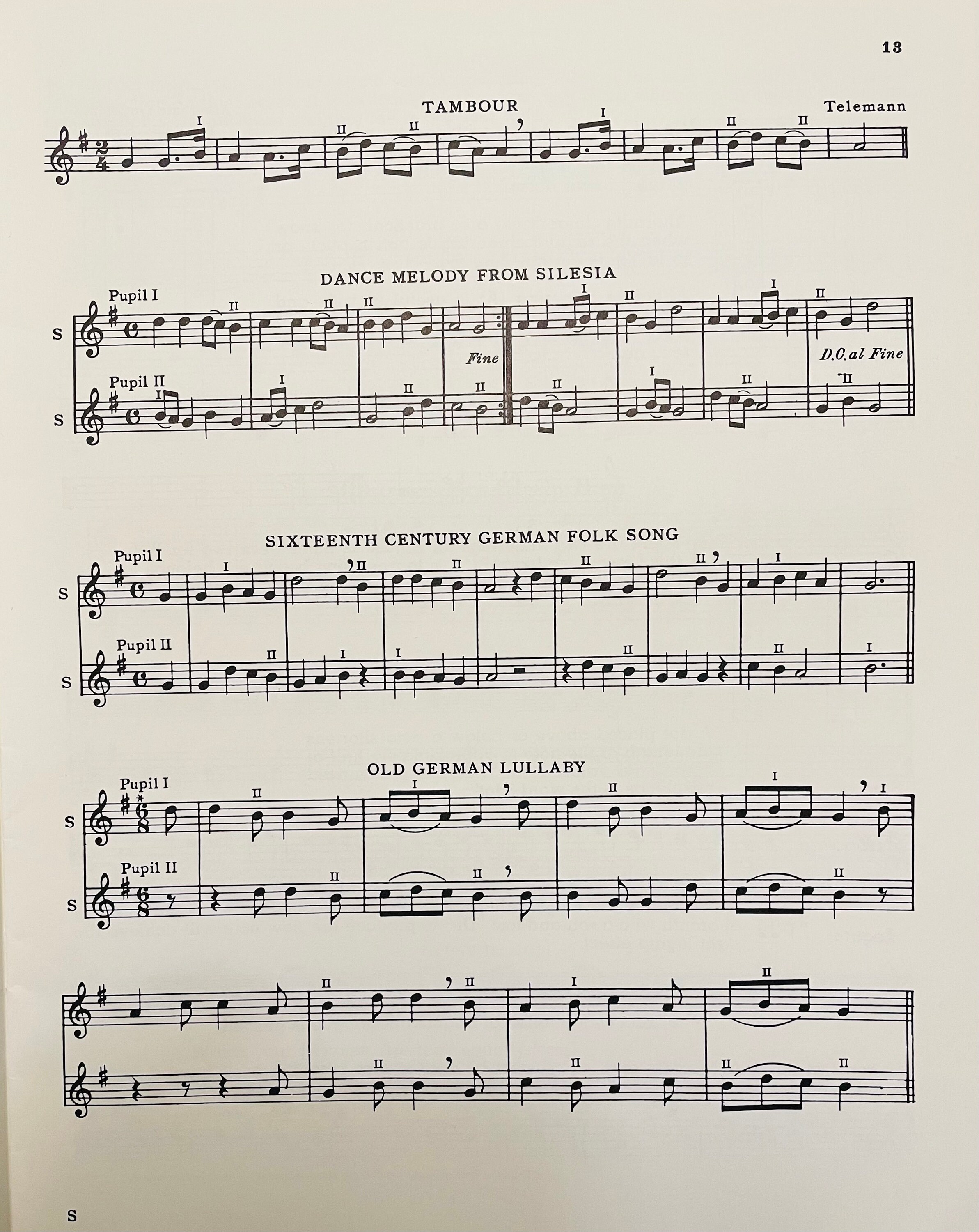 Enjoy Your Recorder Book I for C-soprano or C-tenor Recorder the Trapp ...