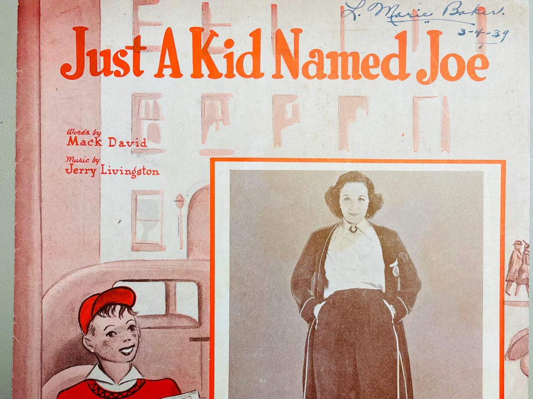 Just A Kid Named Joe 1938 Artwork - Photo - Doris Rhodes Mack David ...