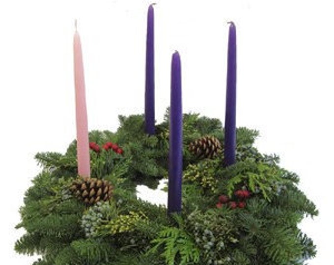 Fresh Live Real Advent Wreath / Centerpiece - Etsy