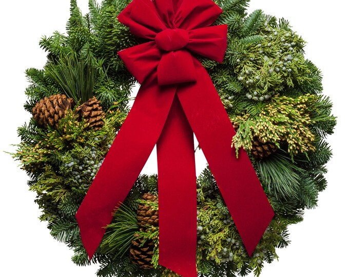Fresh Christmas Wreath | Cascade Christmas Wreaths - Etsy