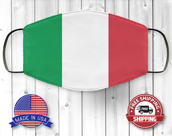 Italian Flag Face Mask - Etsy