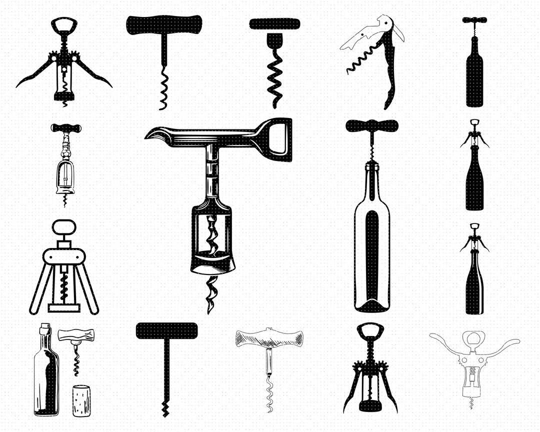 Corkscrew Svg, Eps, Png, Dxf, Clipart for Cricut and Silhouette - Etsy