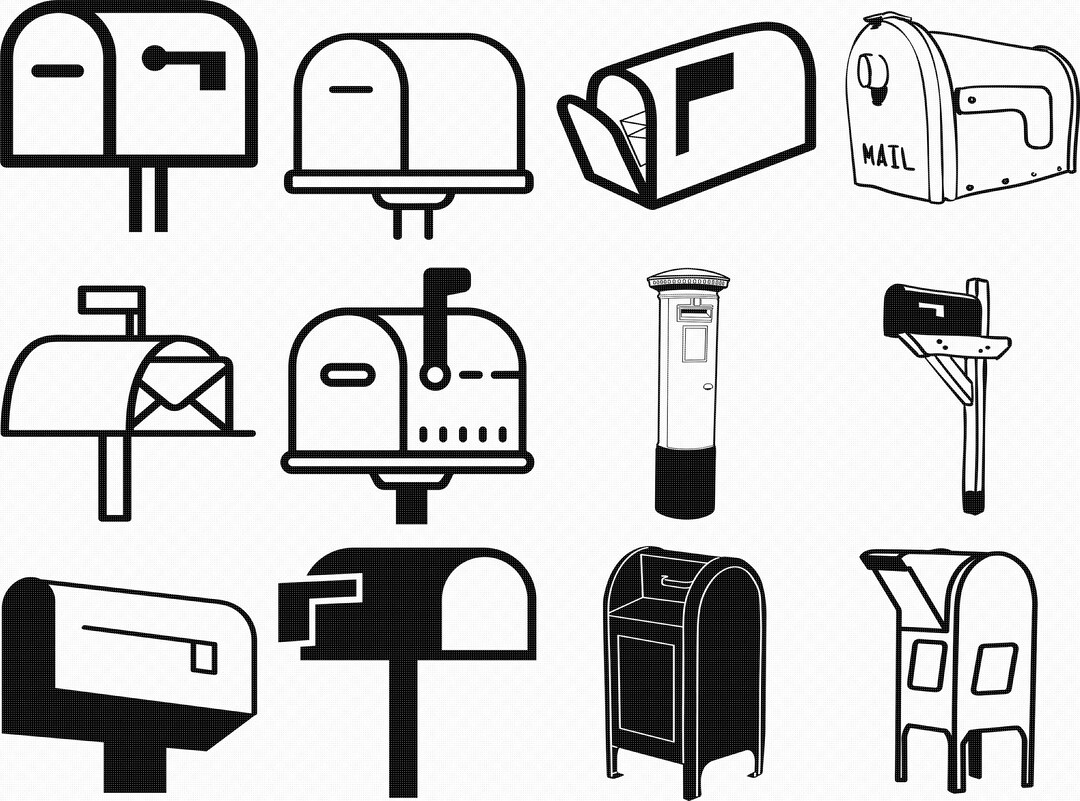 Mailbox Svg, Eps, Png, Dxf, Clipart for Cricut and Silhouette - Etsy