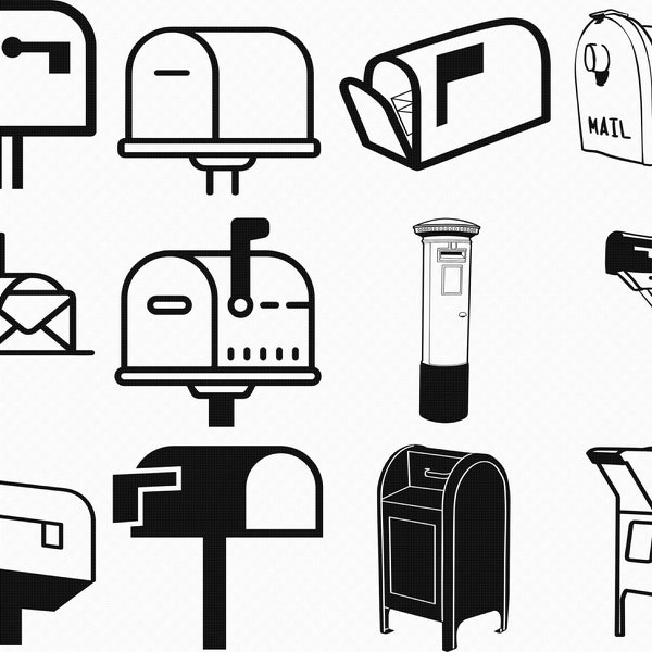 Mailbox Vector - Etsy