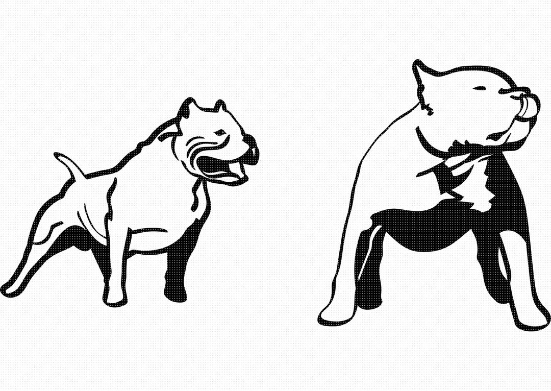 Pitbull Dog Svg, Eps, Png, Dxf, Clipart for Cricut and Silhouette - Etsy