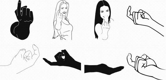 Beckoning Hand Drawing