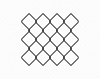 Chain Link Fence Svg Eps Png Dxf Clipart for Cricut and - Etsy