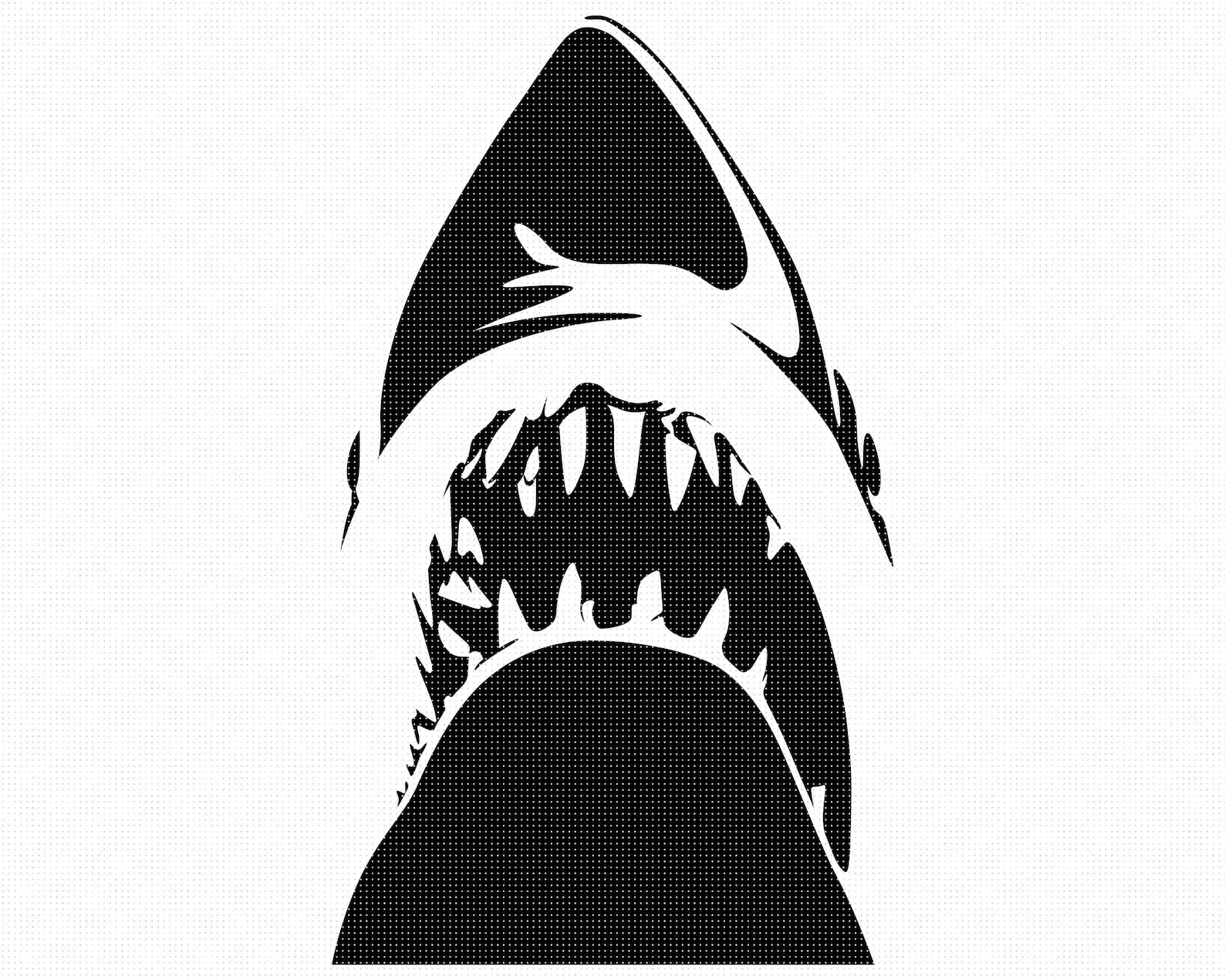 Shark Teeth Svg Eps Png Dxf Clipart for Cricut and - Etsy