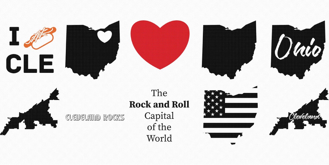 Cleveland Ohio Svg, Eps, Png, Dxf, Clipart for Cricut and Silhouette - Etsy