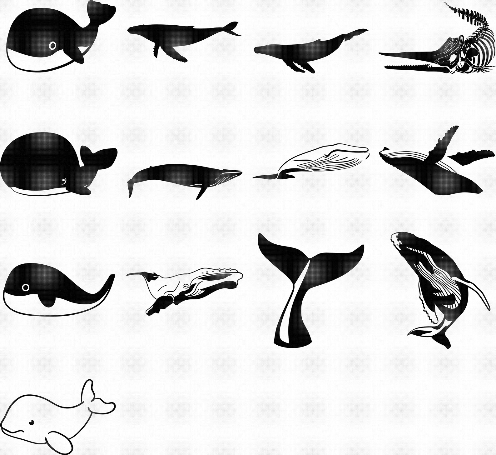 Ballenas svg eps png dxf clipart para cricut y silueta - Etsy España