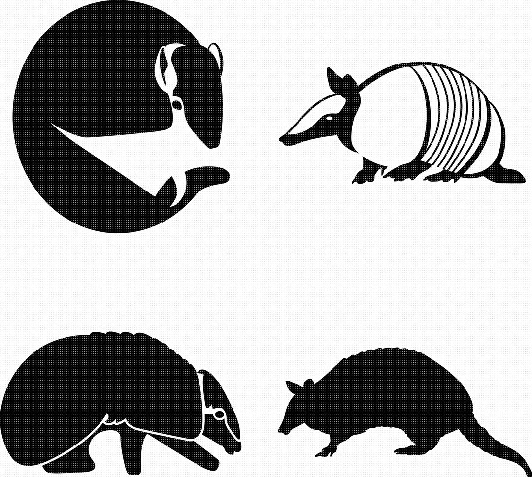 Armadillo Svg, Eps, Png, Dxf, Clipart for Cricut and Silhouette - Etsy
