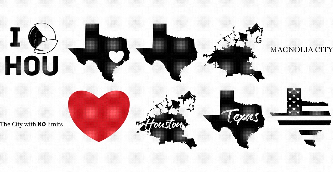 Houston Texas Svg, Eps, Png, Dxf, Clipart for Cricut and Silhouette - Etsy