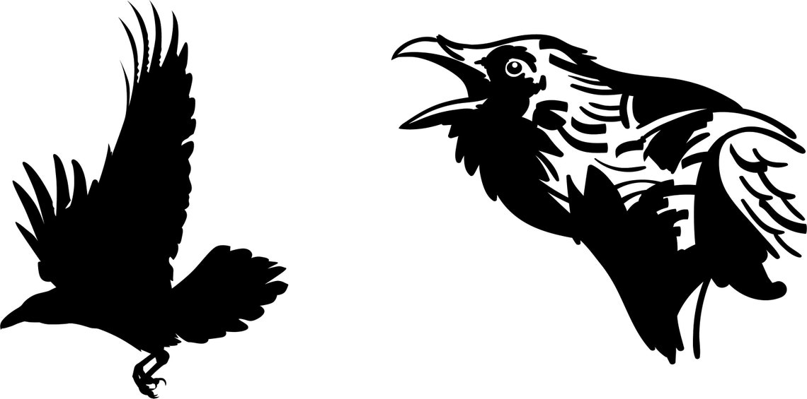 Rabe Svg, Eps, Png, Dxf, Clipart für Cricut und Silhouette - Etsy.de