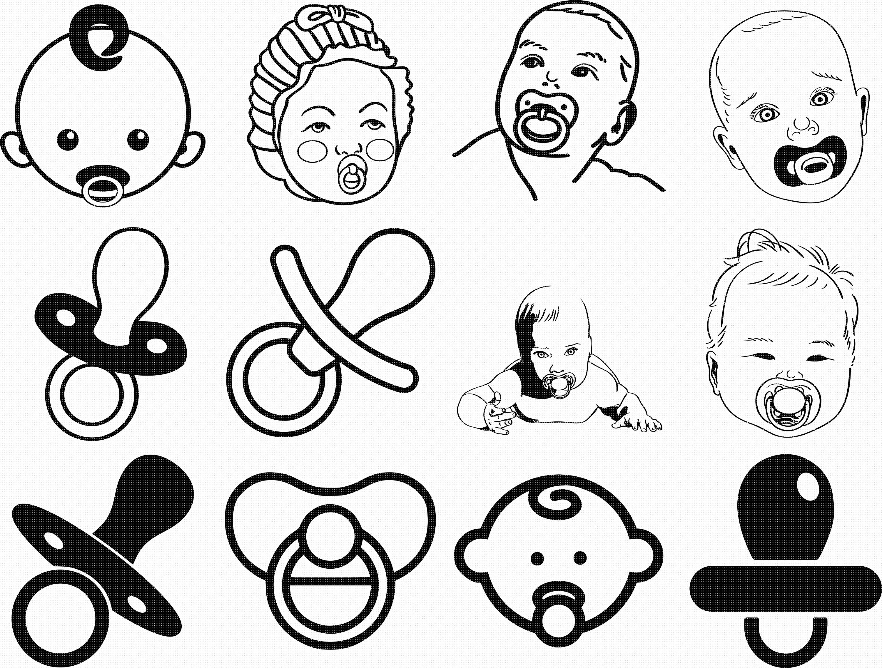 Materials Card Making & Stationery Paper, Party & Kids Baby pacifier ...