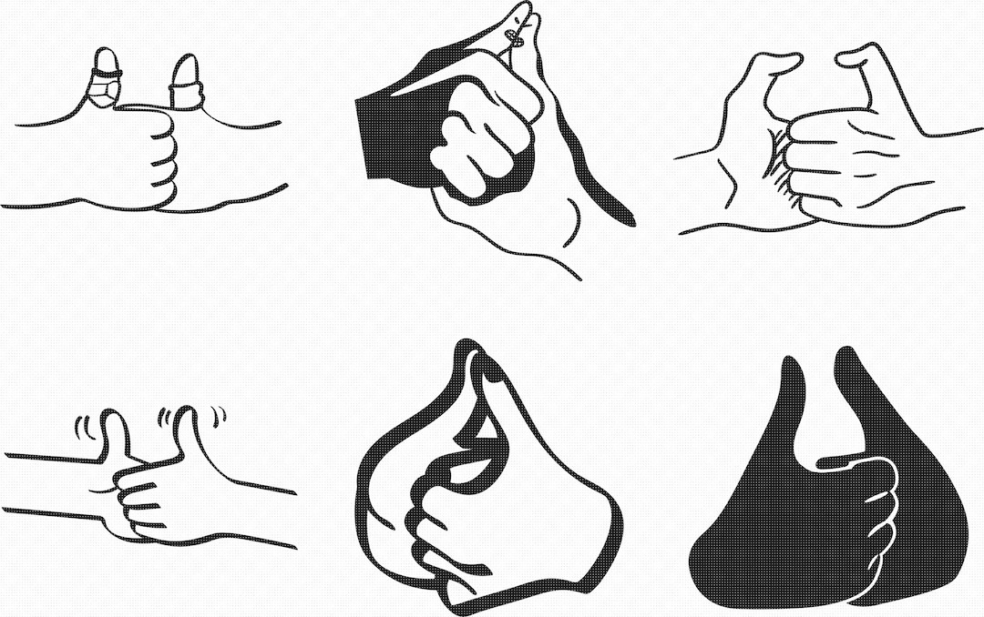 Thumb Wrestle Svg, Eps, Png, Dxf, Clipart for Cricut and Silhouette - Etsy