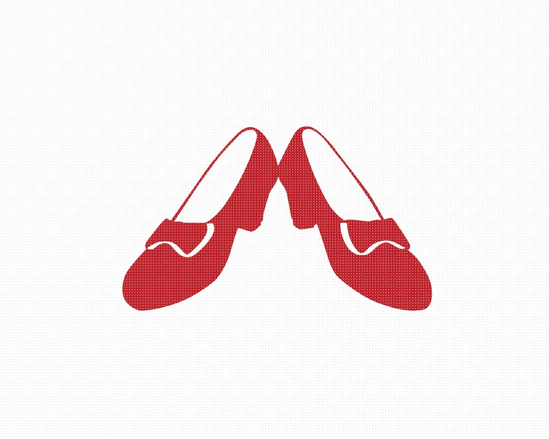 Ruby Red Slippers Svg Eps Png Dxf Clipart for Cricut and - Etsy