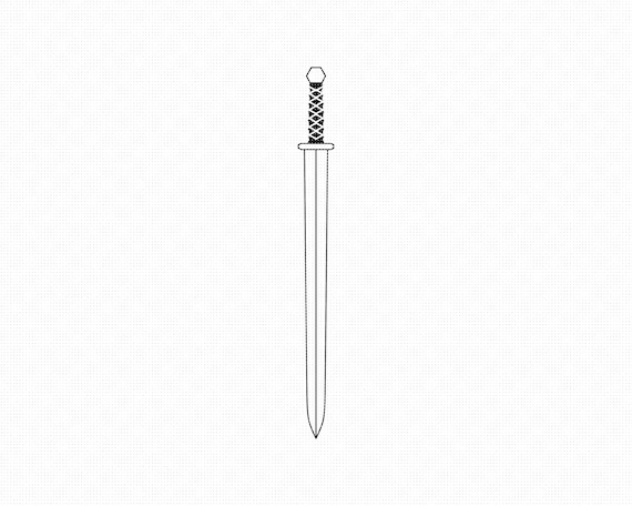 Viking Sword Svg Eps Png Dxf Clipart for Cricut and - Etsy