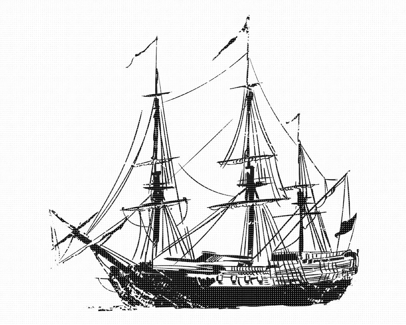 Barco pirata svg eps png dxf clipart para cricut y silueta - Etsy México