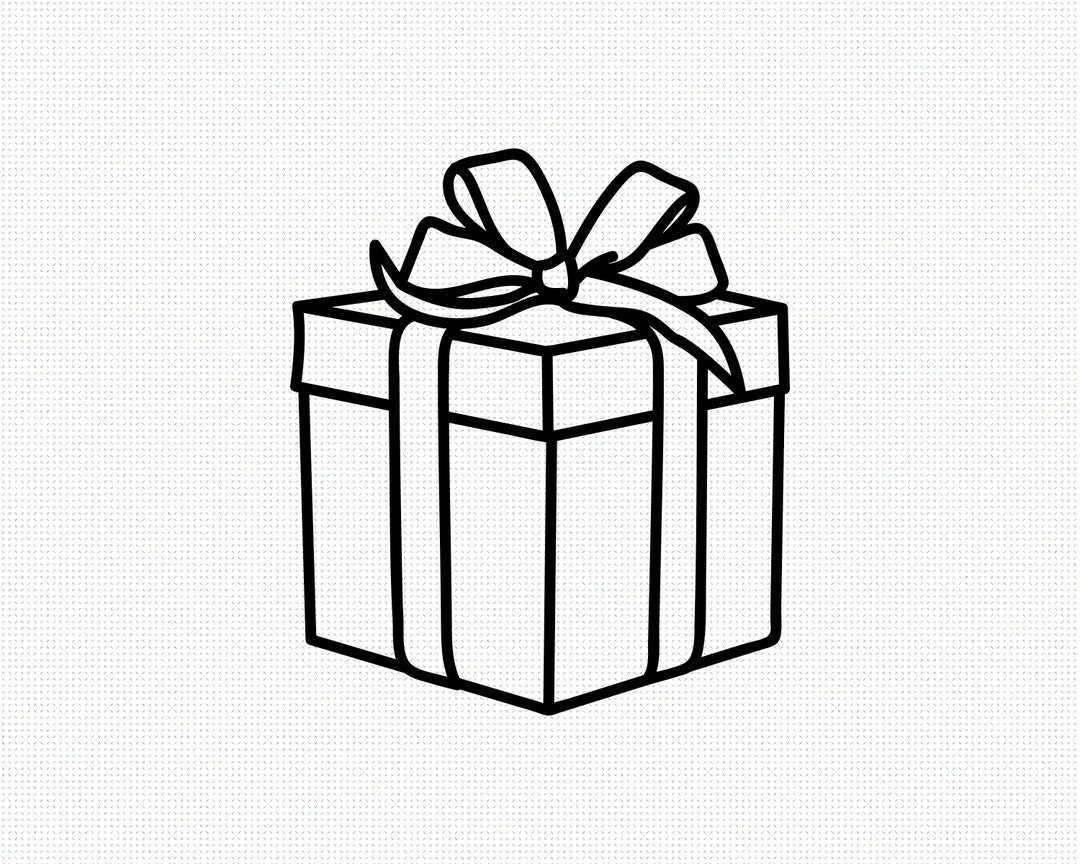 Gift Box Svg, Eps, Png, Dxf, Clipart for Cricut and Silhouette - Etsy