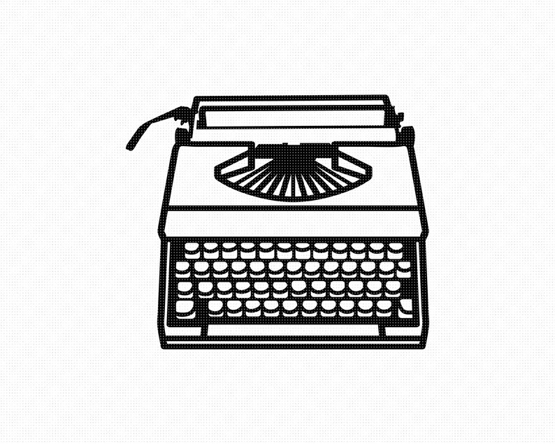 Typewriter Svg Eps Png Dxf Clipart for Cricut and - Etsy