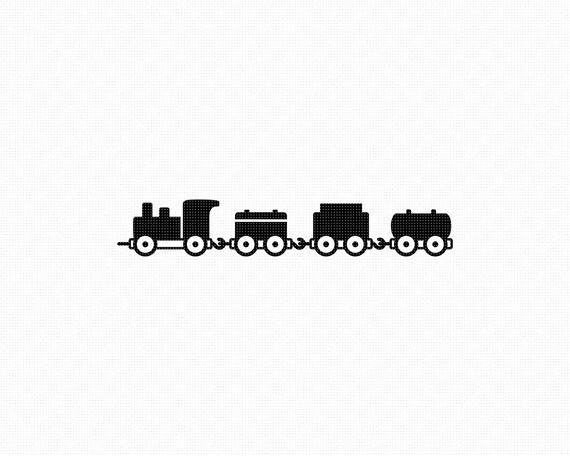 Toy Train Svg Eps Png Dxf Clipart for Cricut and - Etsy Finland