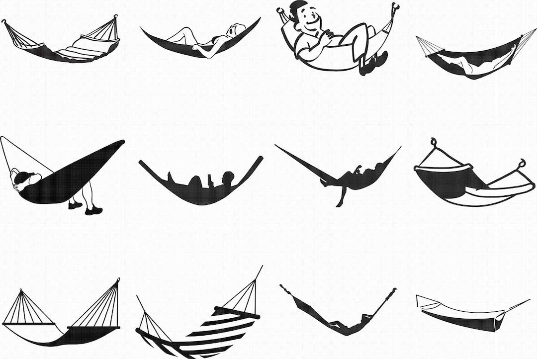 Hammock Svg, Eps, Png, Dxf, Clipart for Cricut and Silhouette - Etsy ...
