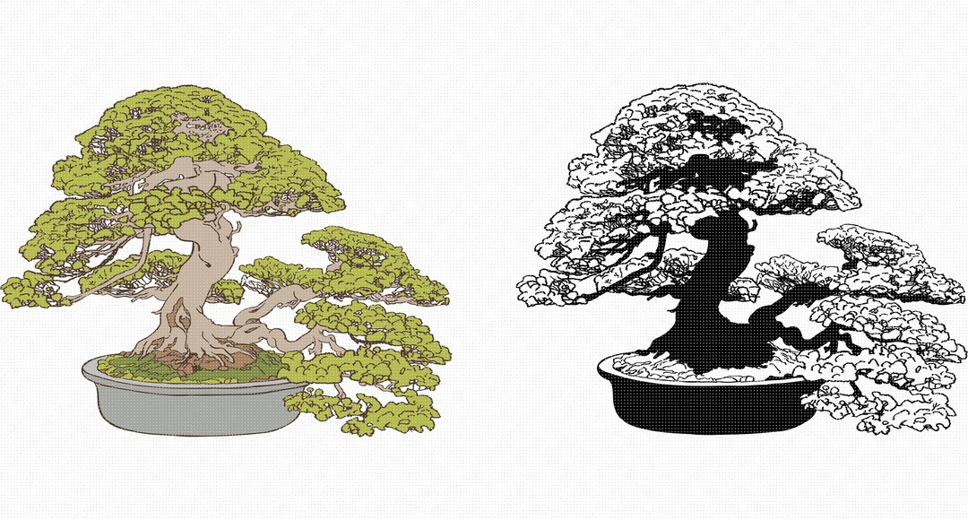 Bonsai Svg, Eps, Png, Dxf, Clipart for Cricut and Silhouette - Etsy