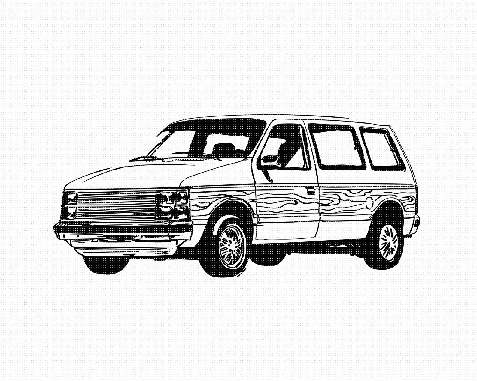 Mini Van Minivan Svg, Eps, Png, Dxf, Clipart for Cricut and Silhouette ...