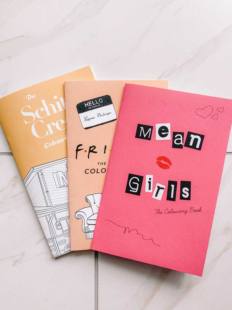 Fun and Trendy Coloring Book Based on TV Shows and Movies - Etsy