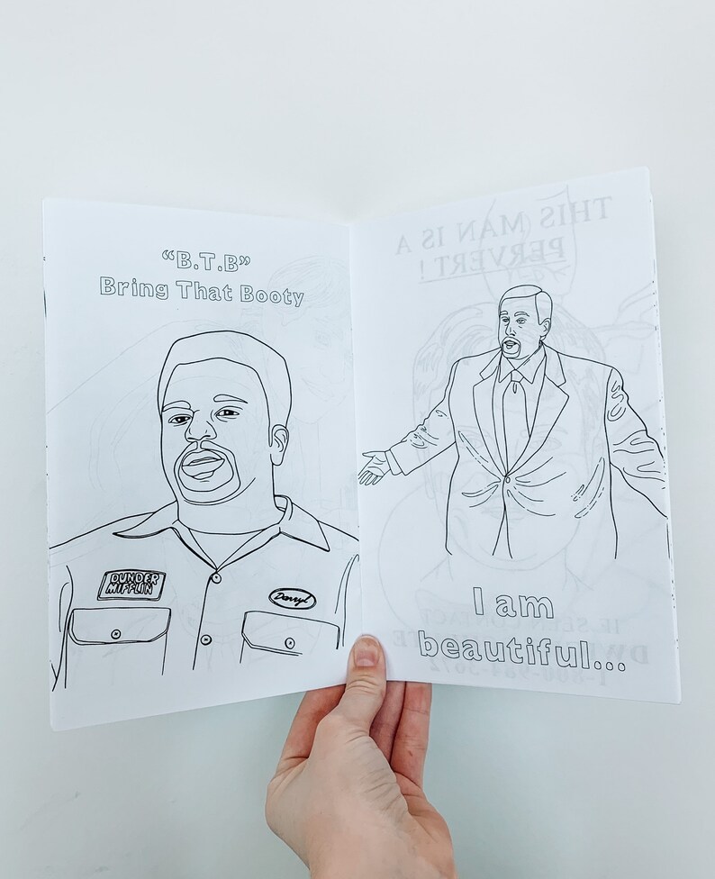 Fun and Trendy Coloring Book Based on TV Shows and Movies - Etsy