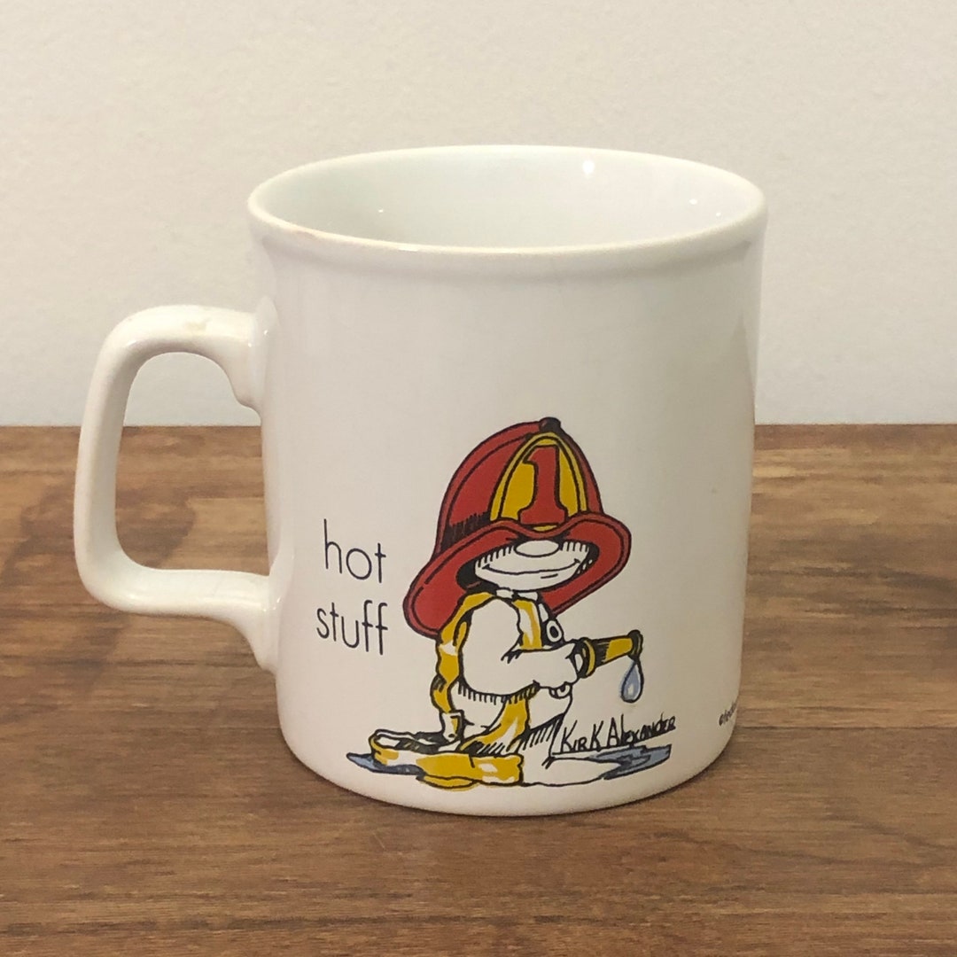 Vintage Fireman Mug, You’re Hot,fedora and Friends,kirk Alexander, 1979 ...