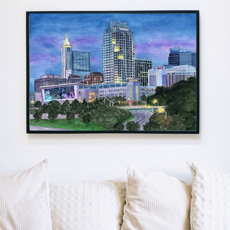 Raleigh Art Canvas - Etsy