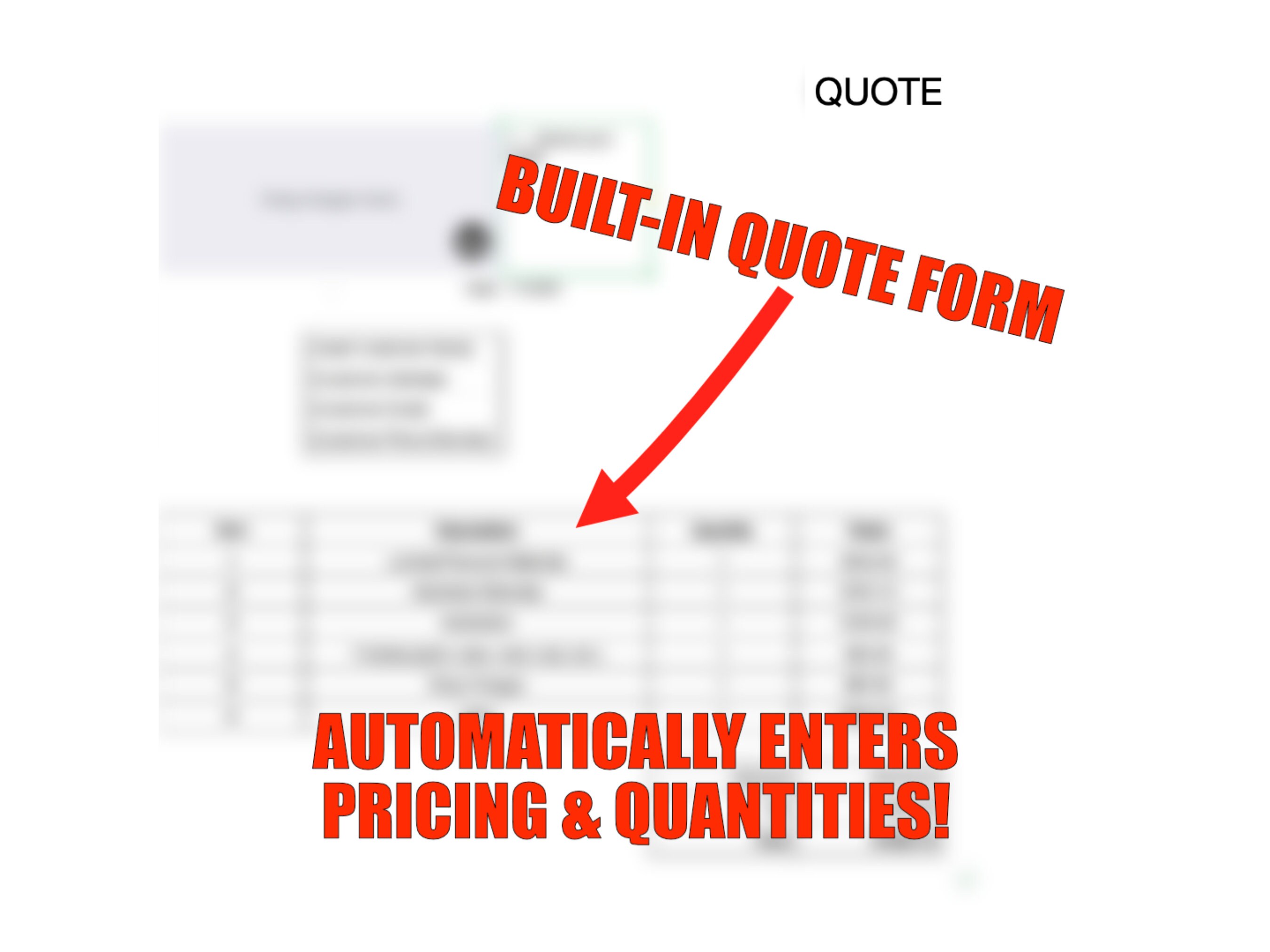 Cabinet Pricing Spreadsheet: Woodworking Quoting Form - Etsy