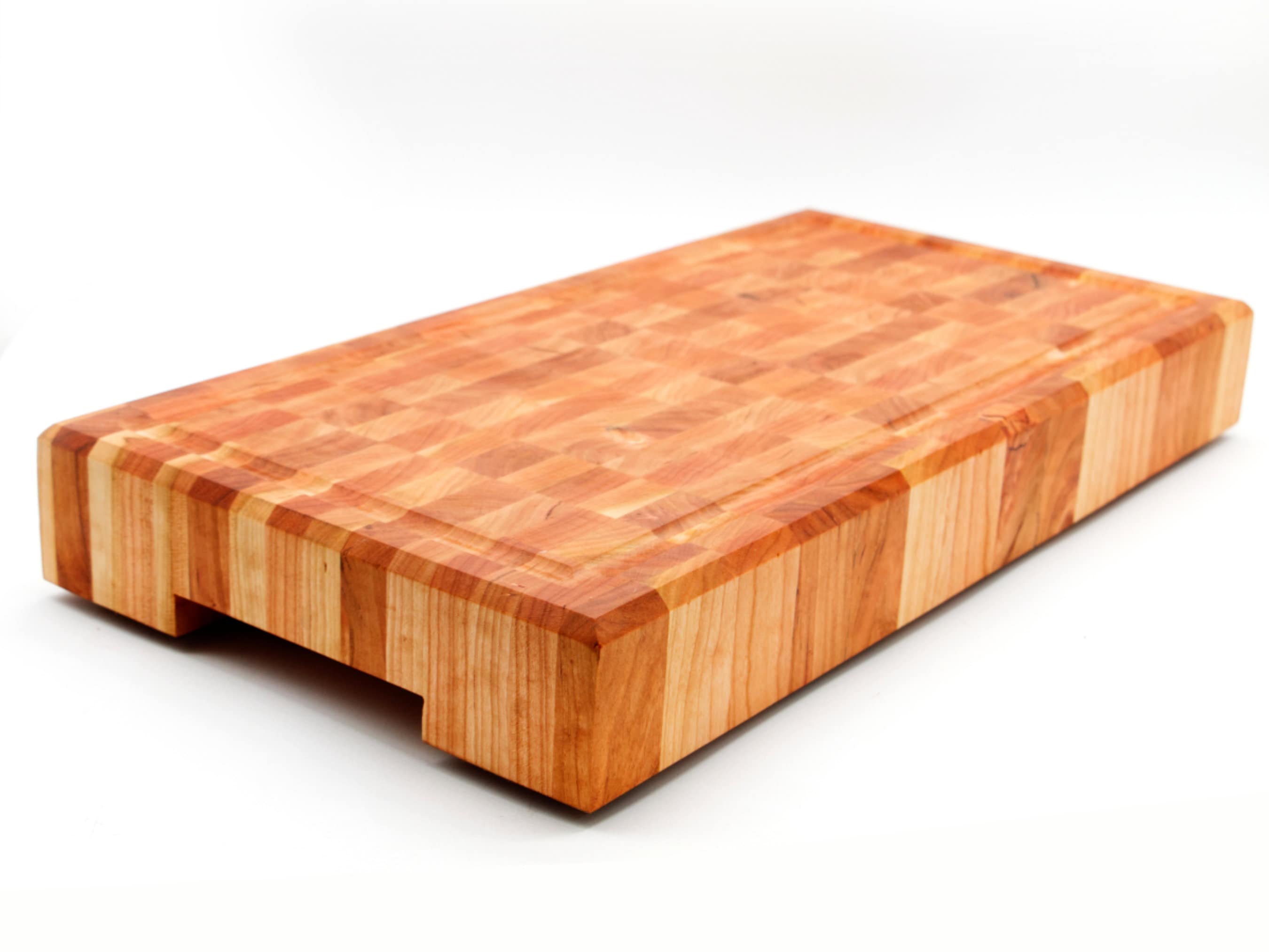 Cherry Wood End Grain Butcher's Block Chefs Board End Grain Cutting ...