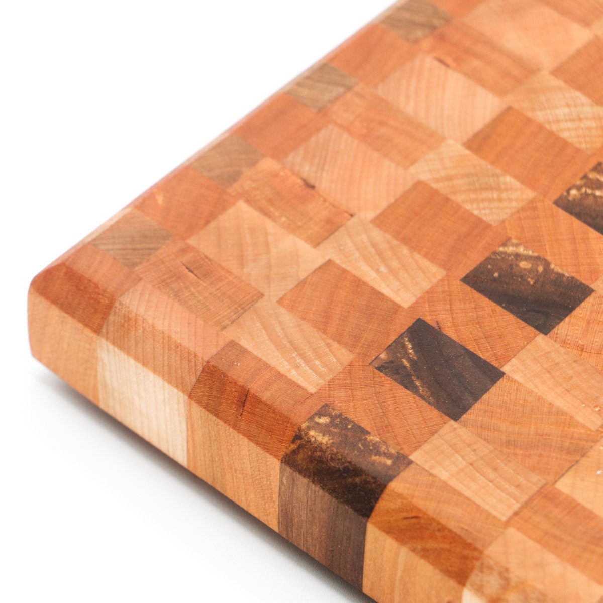 Checkered Pattern End-grain Butcher's Block Checkered Cutting Board ...