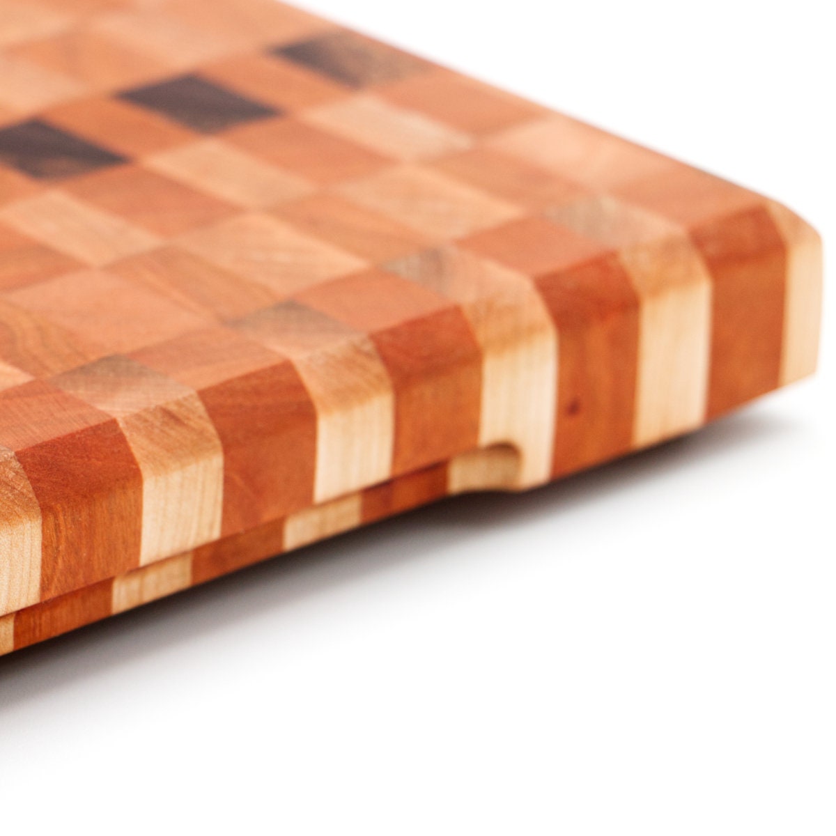 Checkered Pattern End-grain Butcher's Block Checkered Cutting Board ...
