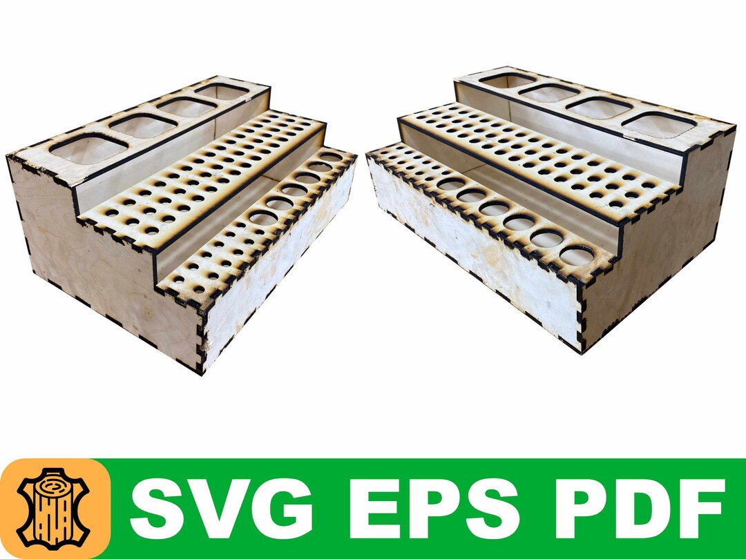 Tool Organizer Laser Cut File: 3-shelf Rack SVG, EPS, PDF (digital ...