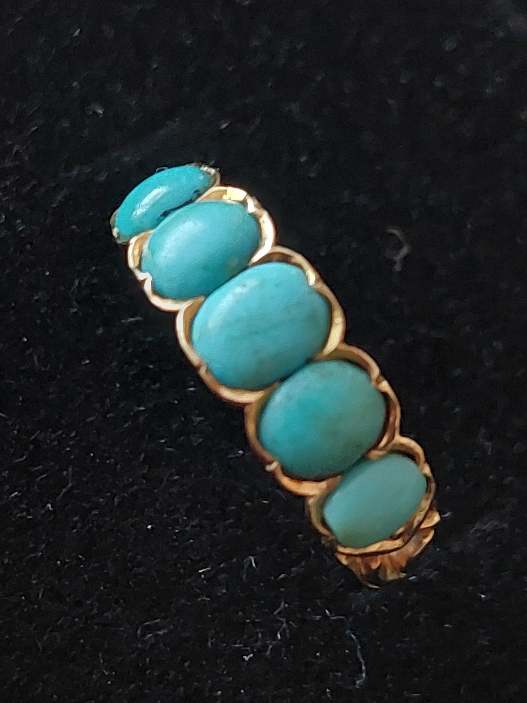 15ct Gold Antique Turquoise Ring Classic Antique Jewelry - Etsy