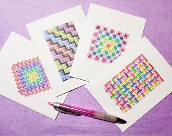 Colorful Note Cards | Etsy