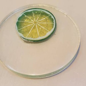 Fruit Slices Coasters, Resin Coasters With Orange Slice, Lemon Slice ...
