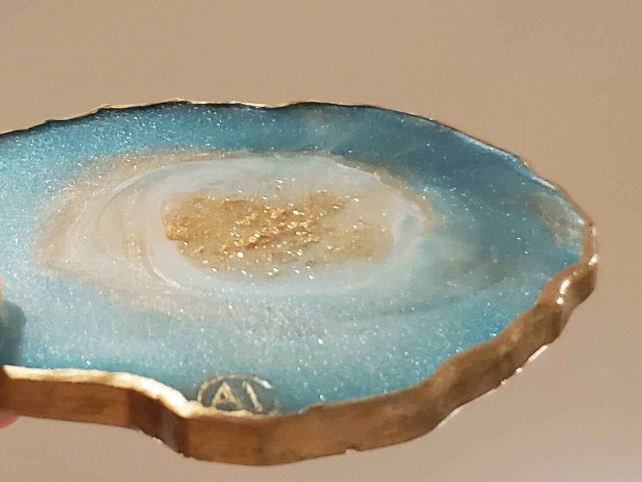 Geode Coasters 4 or 6 You Choose Color Combinations Geode - Etsy