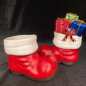 Ceramic Santa Boots (multi Sizes) - Etsy
