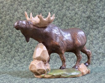 Miniature Ceramic Elk Animal Cute Little Tiny Small Moose - Etsy