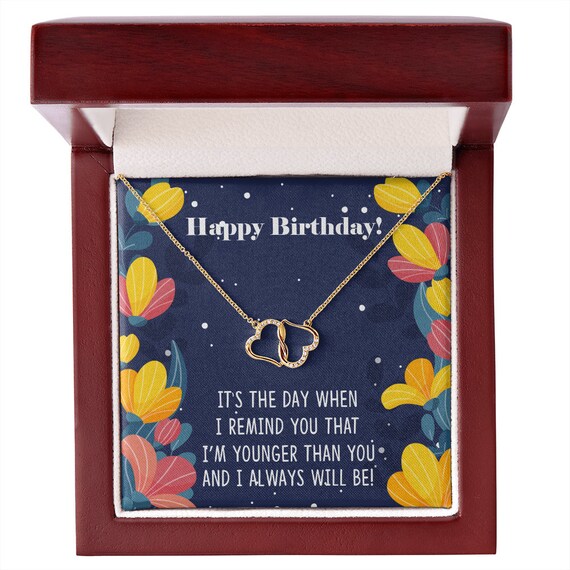 Certified Real Gold and Diamond Heart Birthday Necklace - Etsy