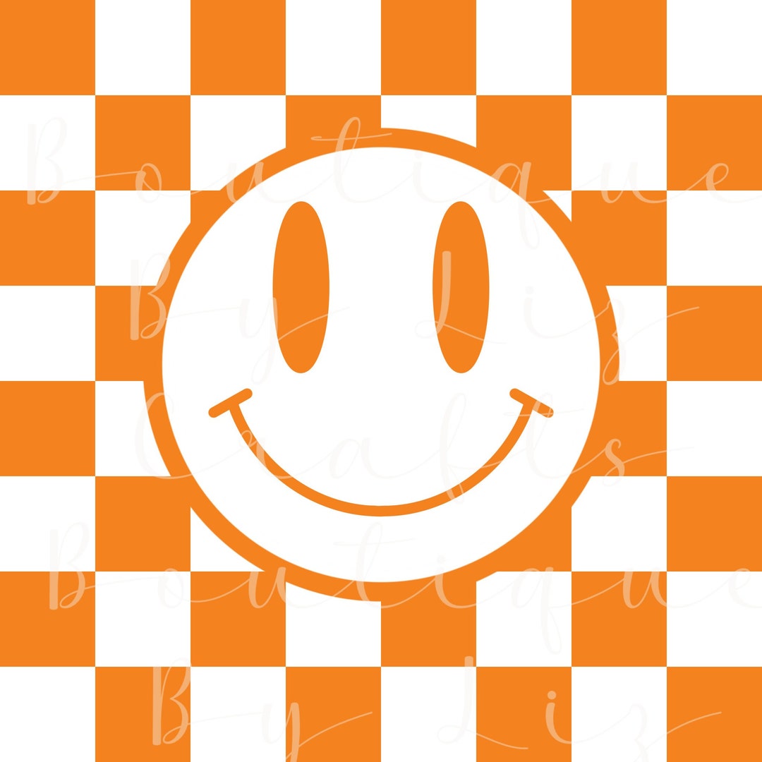 Checkered Smiley Face Cut File instant Download SVG PNG - Etsy