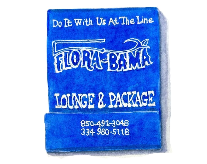 The Alabama Riviera; Alabama Coast Map; Map Art; Hand Drawn; Gulf ...