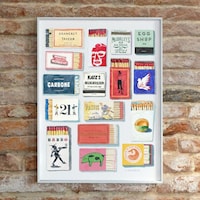 NYC Pizza Matchbook Print - New York Matchbook Wall Art - Custom ...