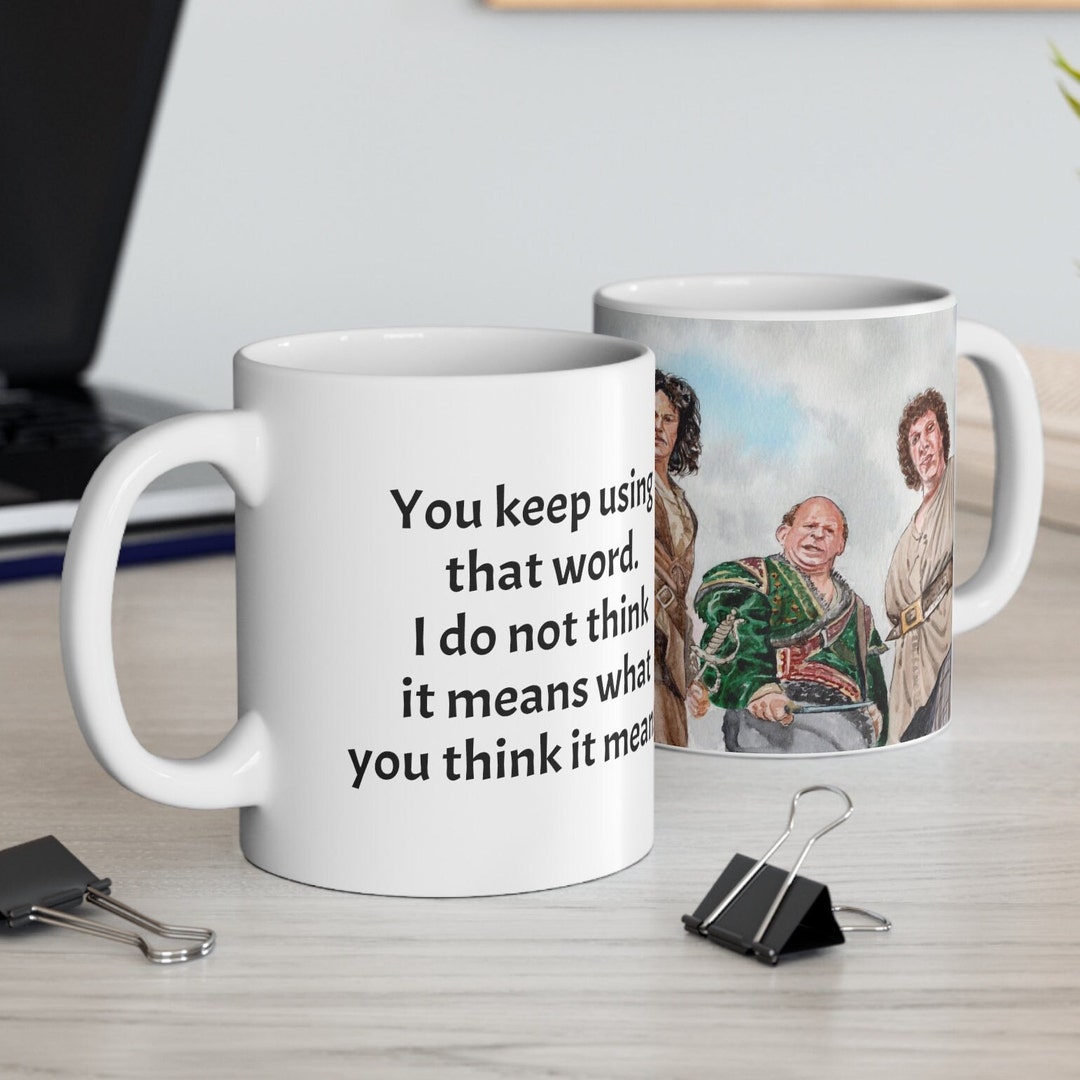 Enchanting Princess Bride Cliffs of Insanity Ceramic Mug With Inigo ...