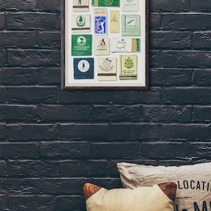 Famous Golf Courses Matchbook Covers Collection - Watercolor Art Print ...